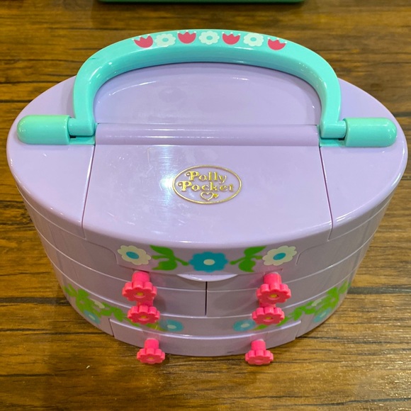 Toys | Vintage 1991 Polly Pocket Jewelry Boxpull Out Playhouse | Poshmark